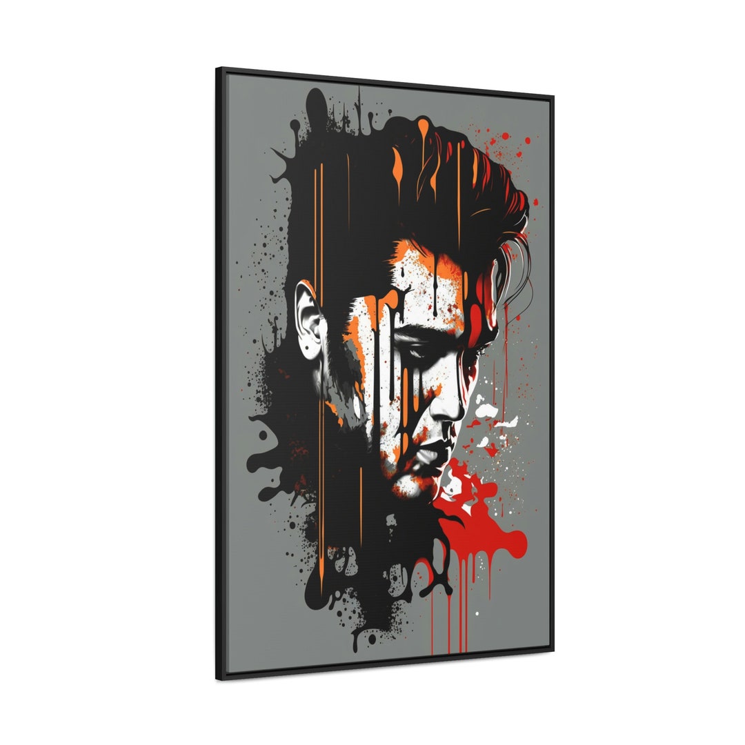Abstract Elvis Poster for Music Lover, King of Rock and Roll, Abstract ...