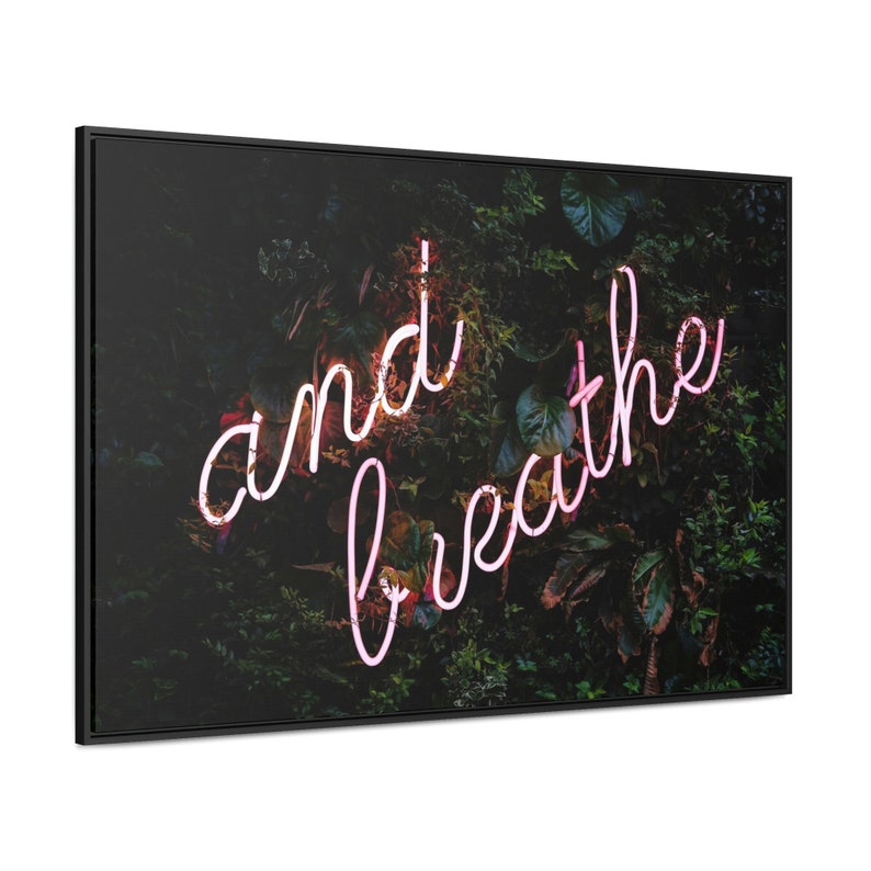 Neon Sign Art and Breathe Neon Wall Decor Gift for Her Neon - Etsy