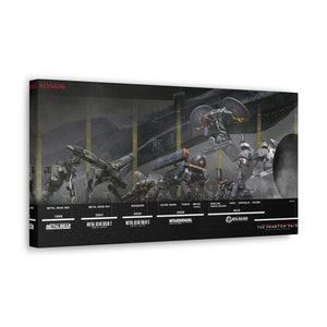 Metal Gear Solid Poster MGS Evolution of Metal Gear Wall Art Metal Gear ...