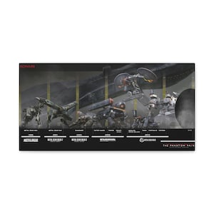Metal Gear Solid Poster MGS Evolution of Metal Gear Wall Art Metal Gear ...