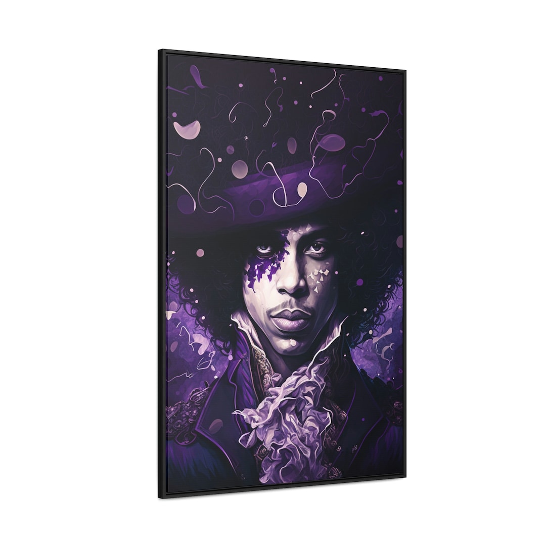 Prince Glam Rock Abstract Wall Art, Glam Metal Wall Decor, Prince ...