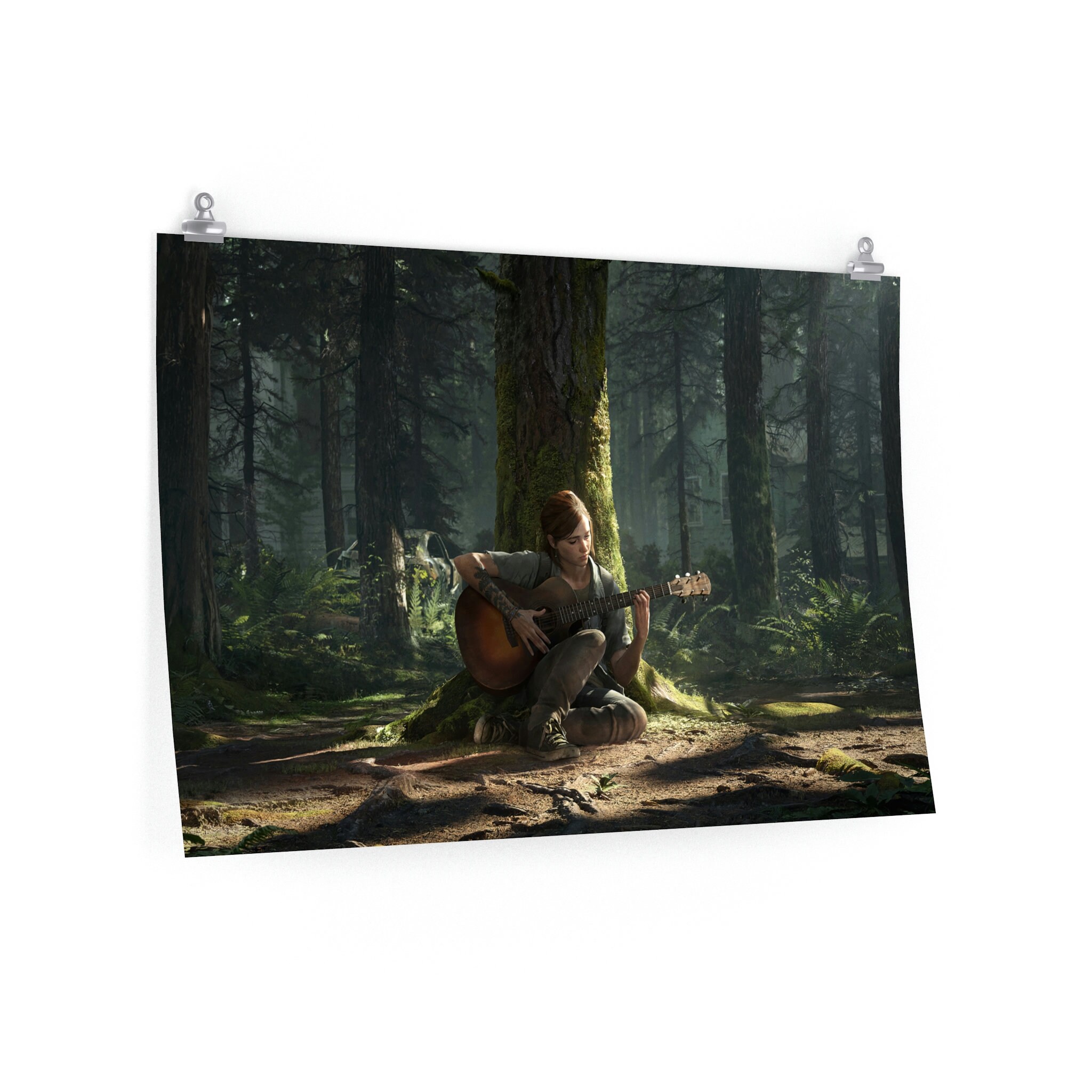 The Last of Us Poster Ellie Guitar Painting TLOU Wall Art TLOU Poster ...