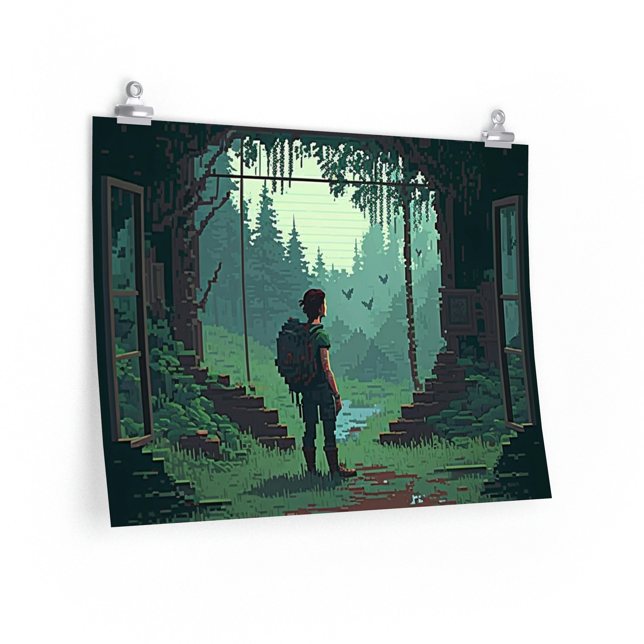 The Last of Us Poster Pixel Art Poster Retro 8bit TLOU Wall - Etsy