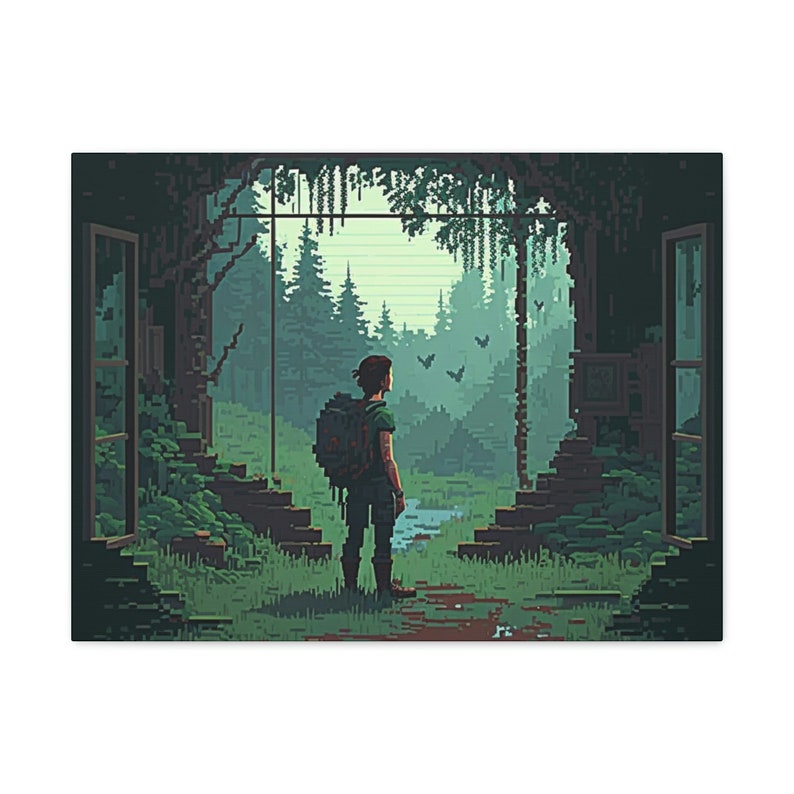 The Last of Us Poster Pixel Art Poster Retro 8bit TLOU Wall - Etsy Denmark