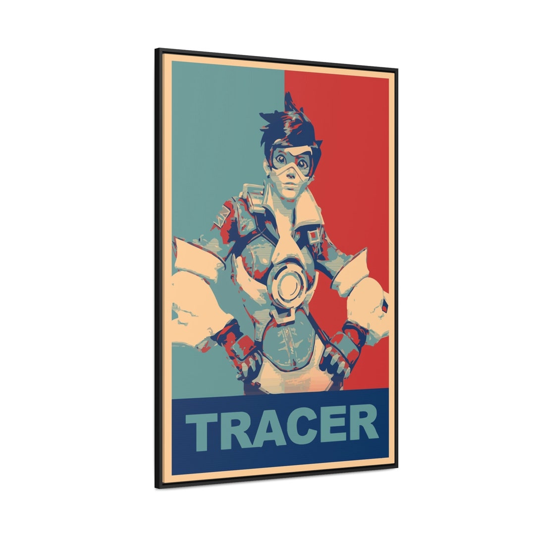 Overwatch Tracer Poster, Canvas, Propaganda - Overwatch 2 / Tracer ...