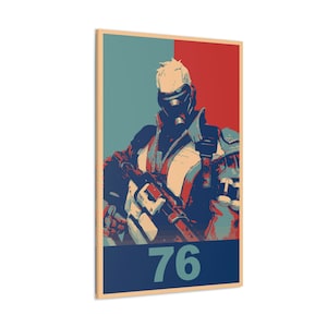 Overwatch Soldier 76 Poster, Canvas, Propaganda - Overwatch 2 / Soldier ...