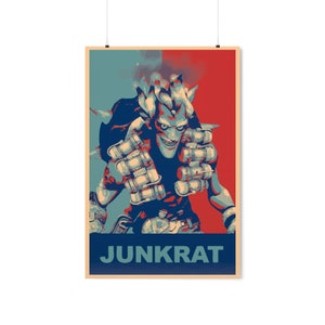 Overwatch Junkrat Poster, Canvas, Propaganda - Overwatch 2 / Junkrat ...