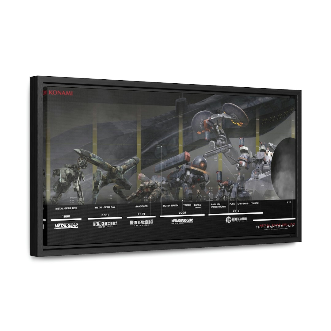 Metal Gear Solid Poster MGS Evolution of Metal Gear Wall Art Metal Gear ...