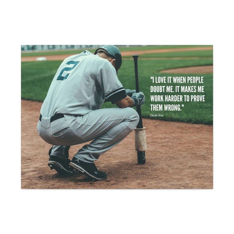 Derek Jeter Motivational Quote Wall Art Inspirational Quote - Etsy