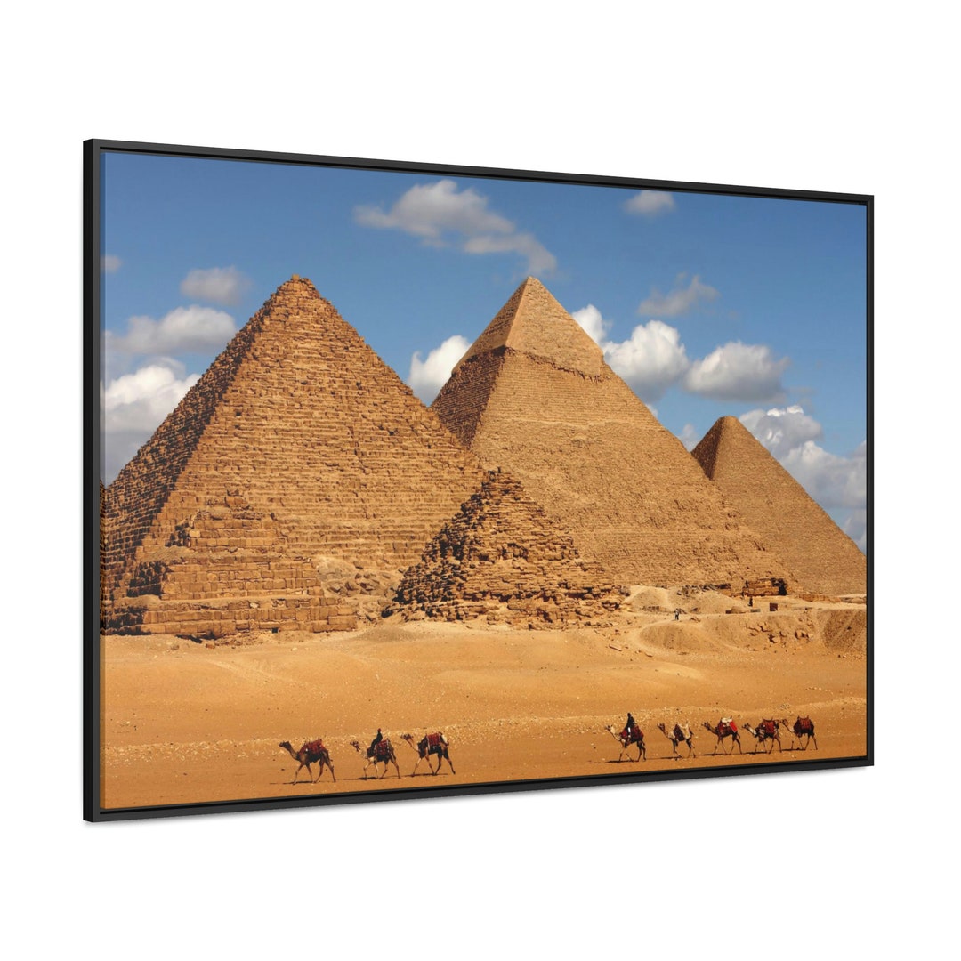 Giza Pyramids Wonder of the World Wall Art Living Room Decor, Ancient ...