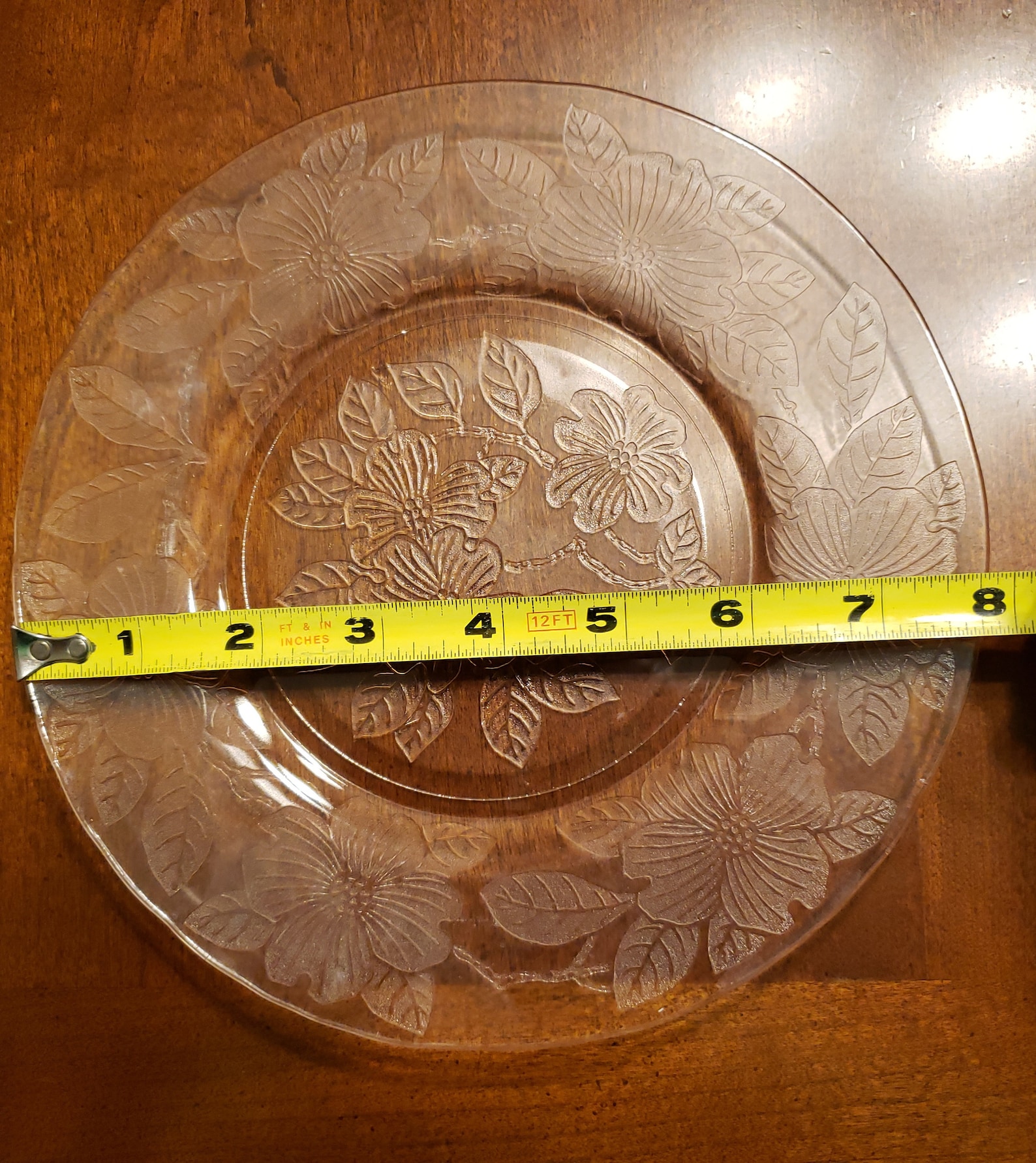 Macbeth Evans DOGWOOD Pink Depression Glass Dessert Salad Plate 8 ...