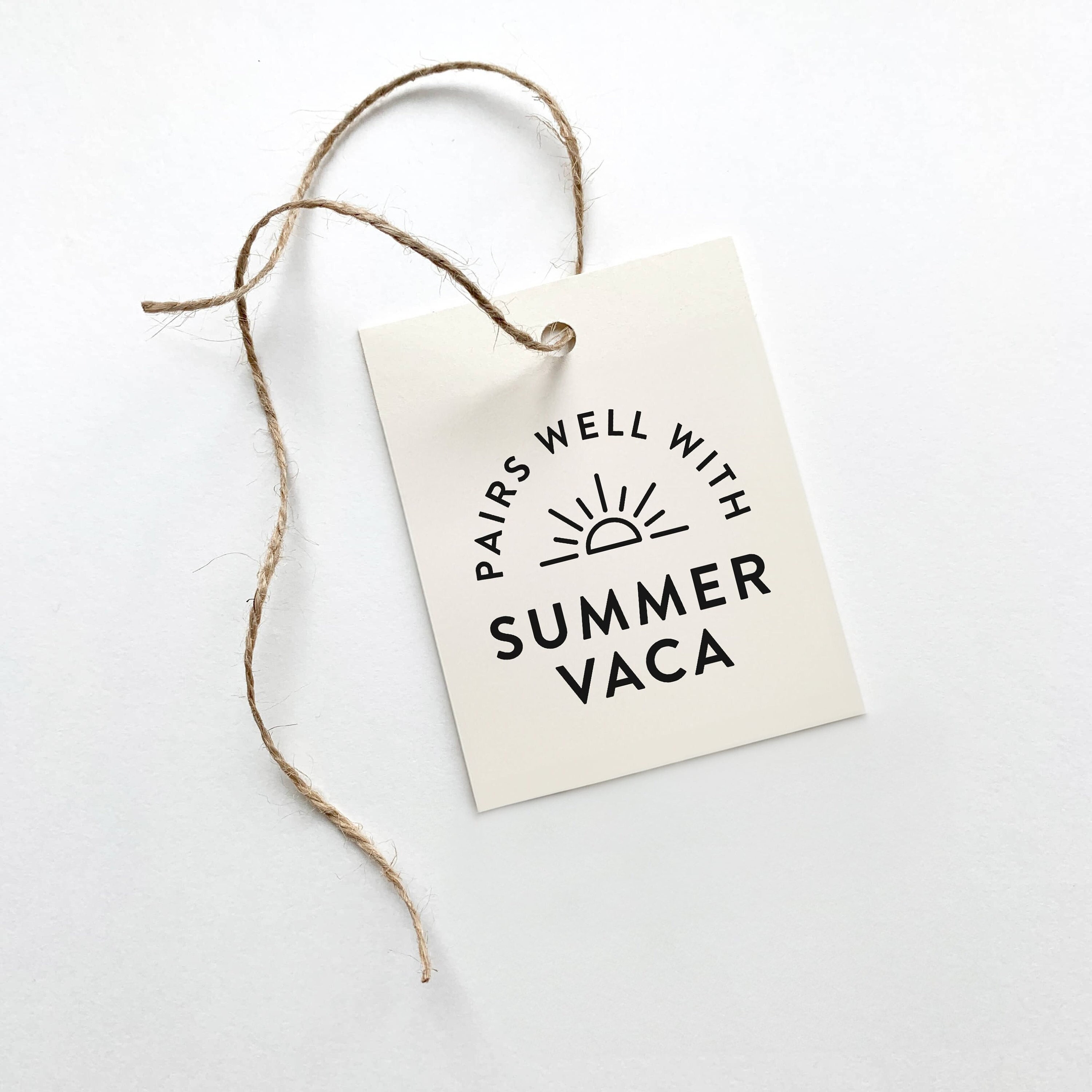 End-of-year Teacher Gift, Summer Vacation, Wine Gift Tags, 4-pack ...