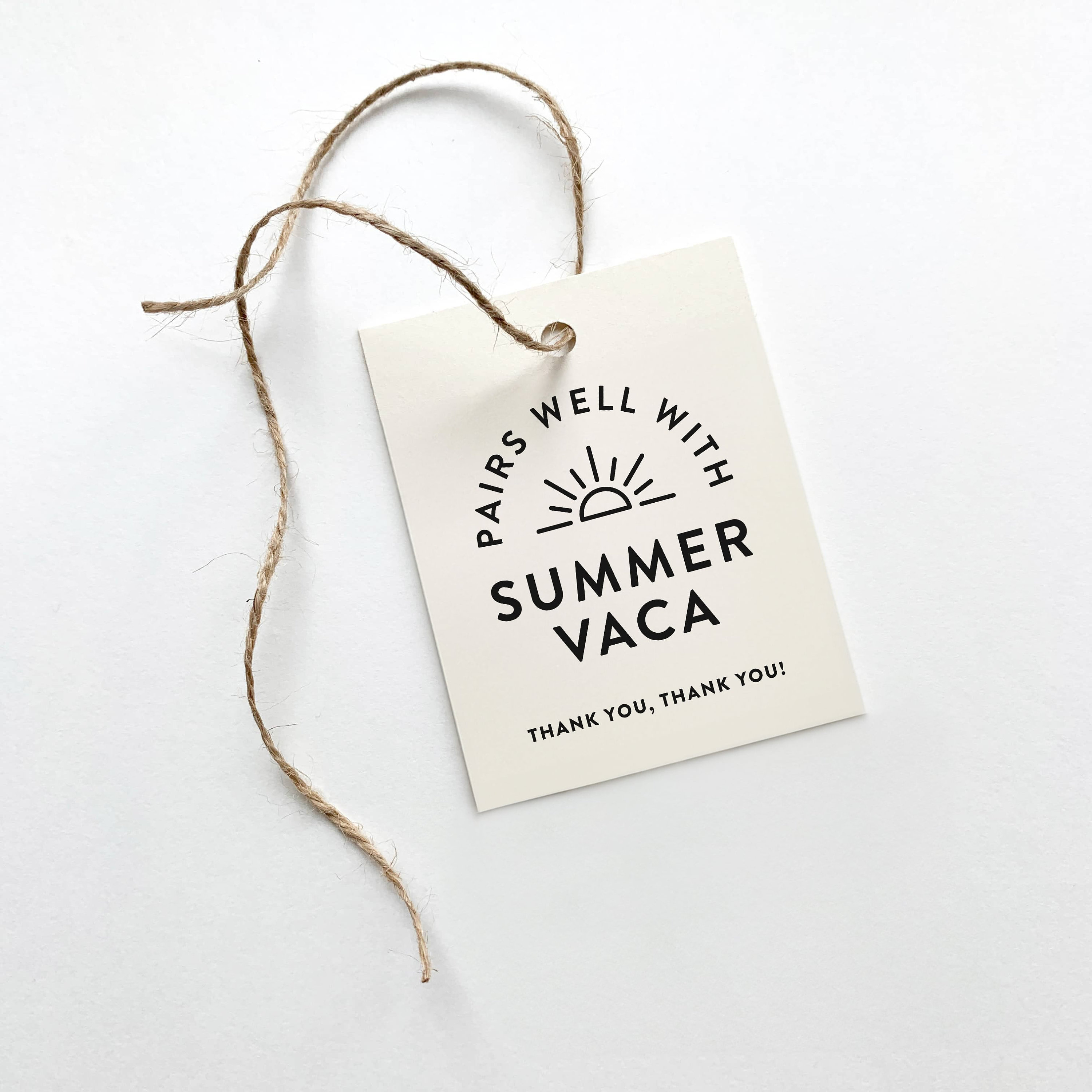 End-of-year Teacher Gift, Summer Vacation, Wine Gift Tags, 4-pack ...