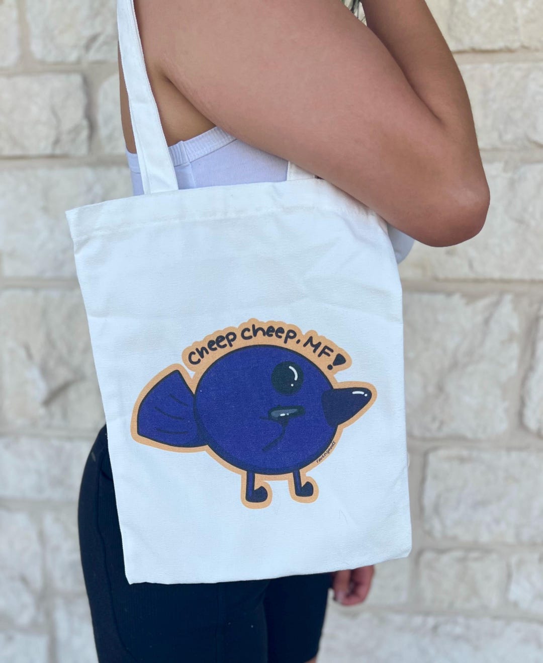 Cheep Cheep MF! Tote Bag || Cute Bag || Raven Tote Bag || - Etsy