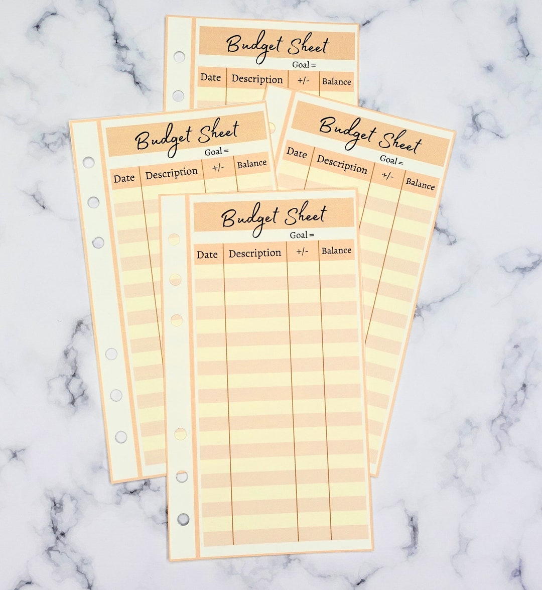Budget Sheet Printable || All Colors || A6 - Etsy