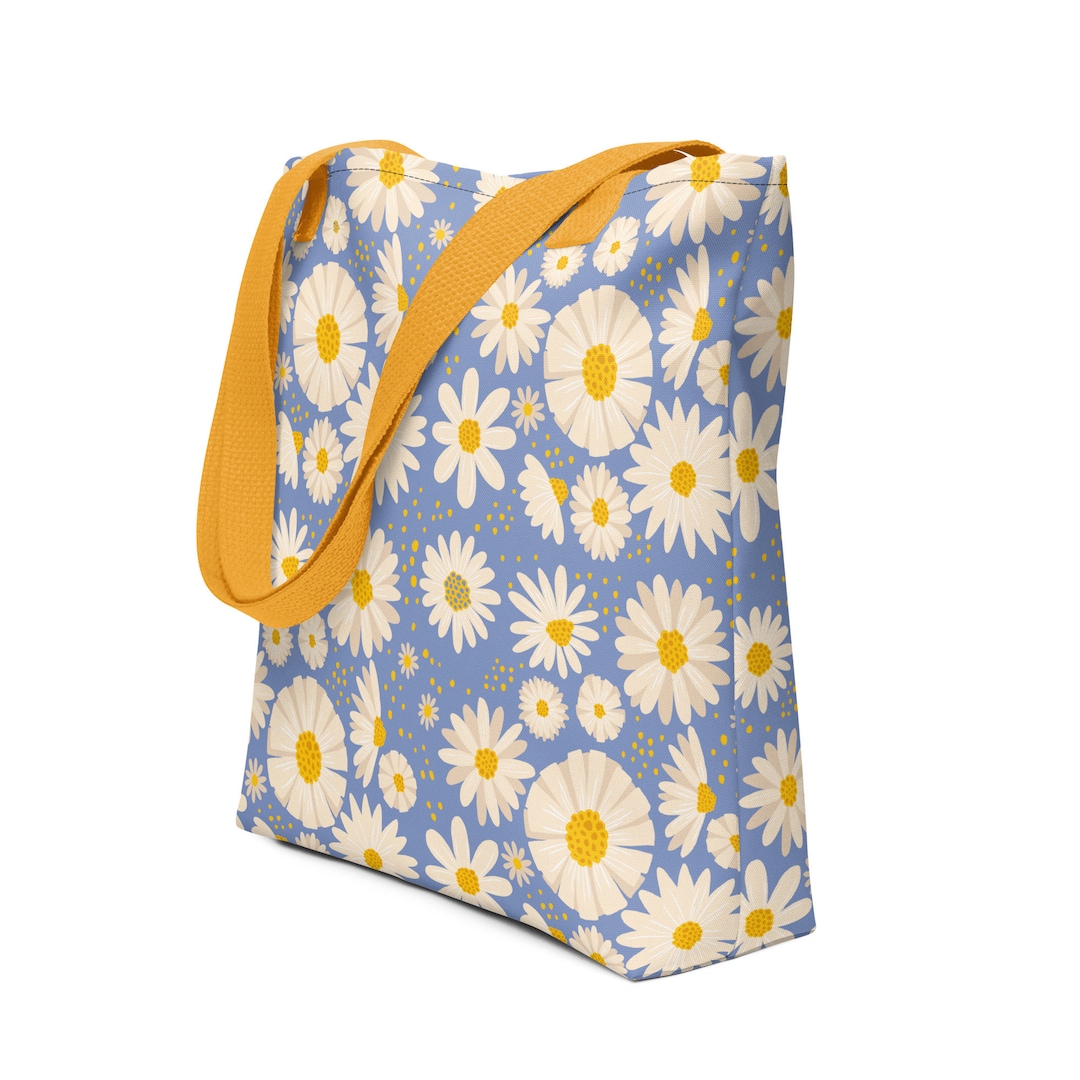 15" X 15" Tote Bag, Hand-held Bag, Shoulder Bag, Shopping Bag, Daisy ...