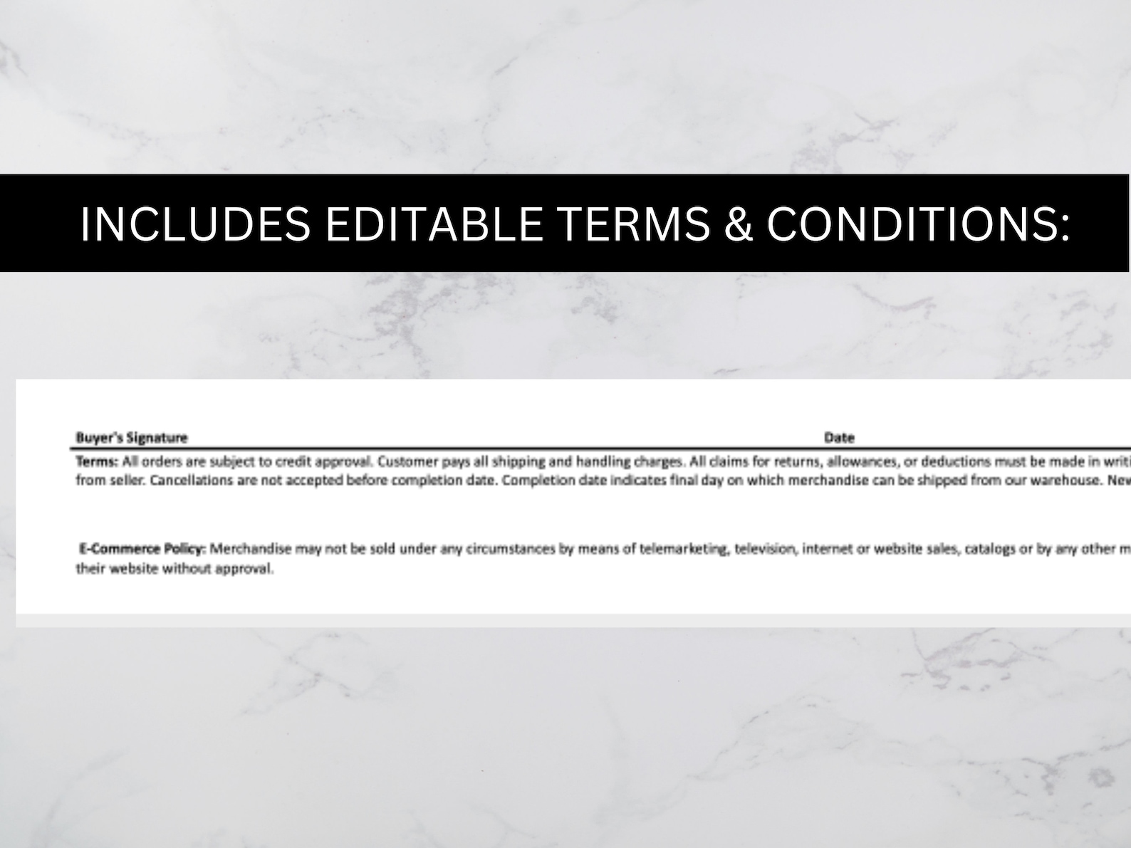 Wholesale Clothing Order Form Template | INSTANT DOWNLOAD | Fully ...