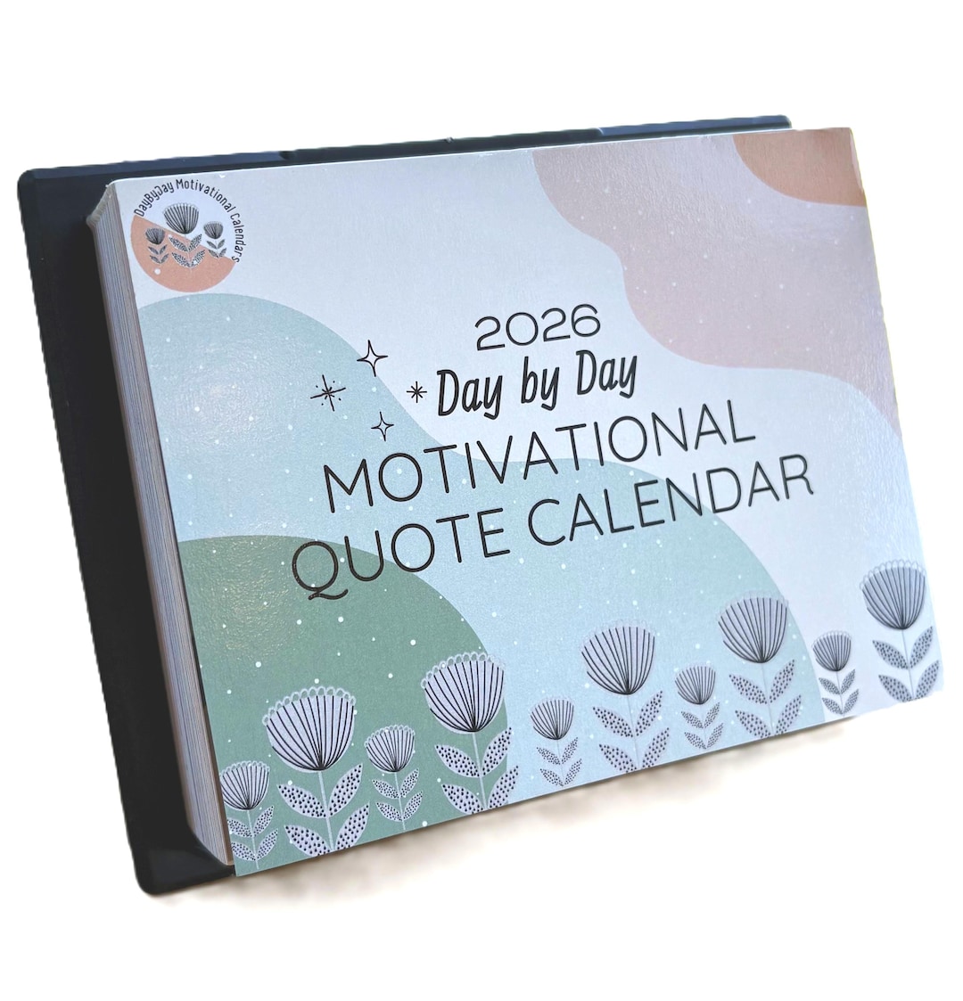 Motivational Page-a-day Calendar 2026 - Etsy