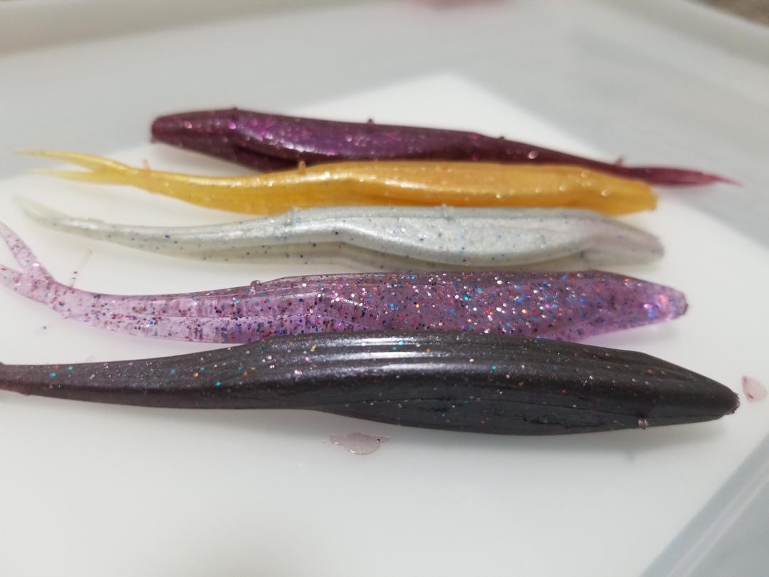 Fluke Split Tail Soft Plastic Lures - Etsy