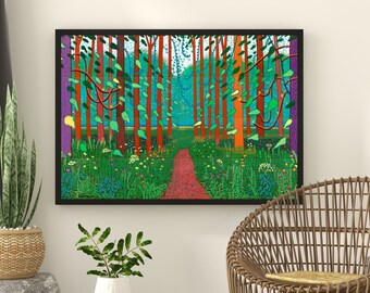 David Hockney Arrival of Spring - Etsy