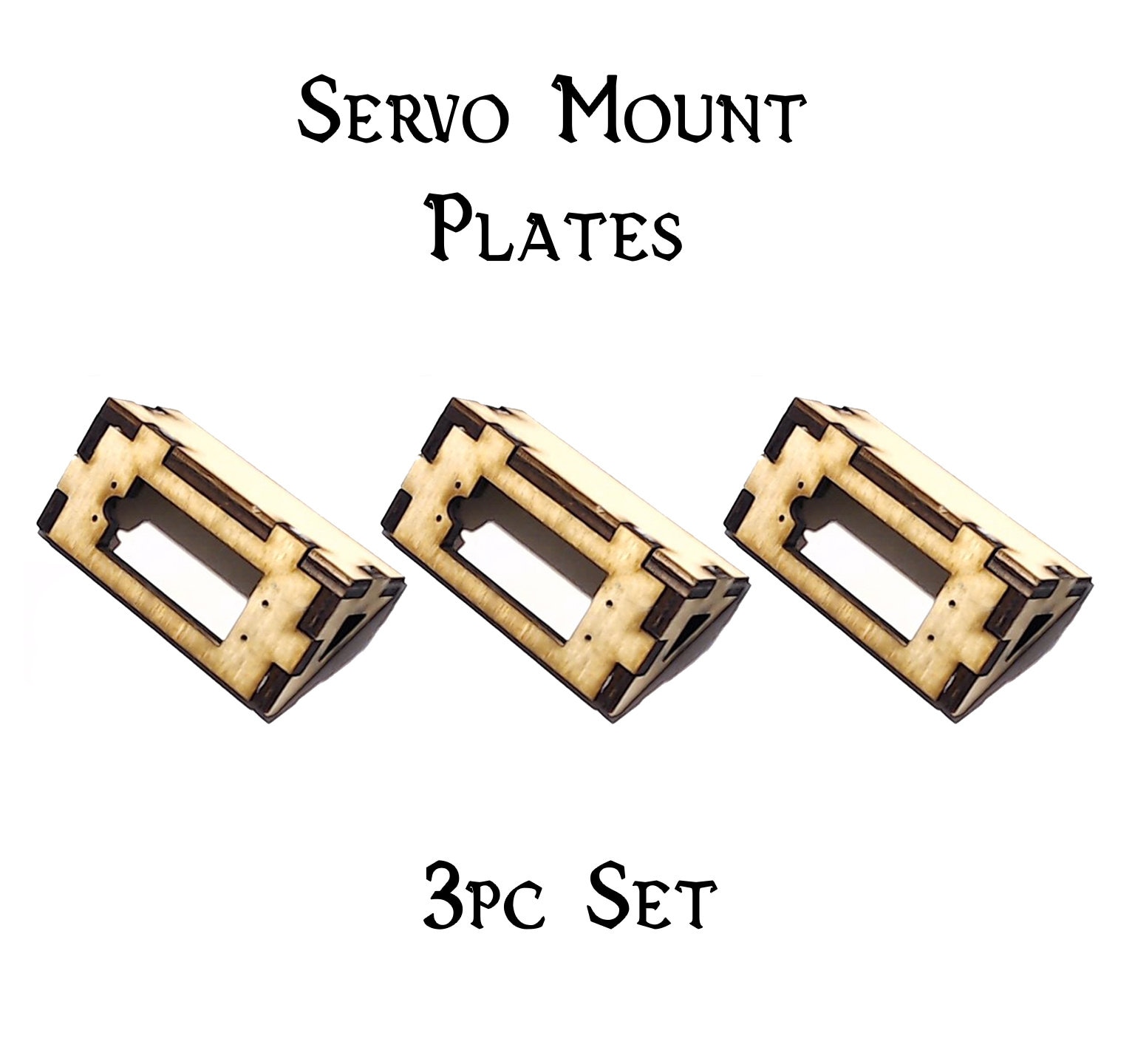 Laser Cut RC Plane Single Side Servo Mount Bracket 3pc Set - Etsy