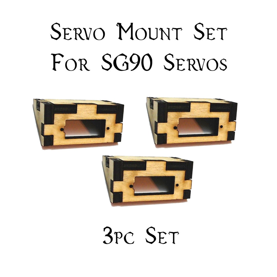 Laser Cut RC Plane Side Servo Mount Bracket 3pc Set Fits SG90 Servos - Etsy