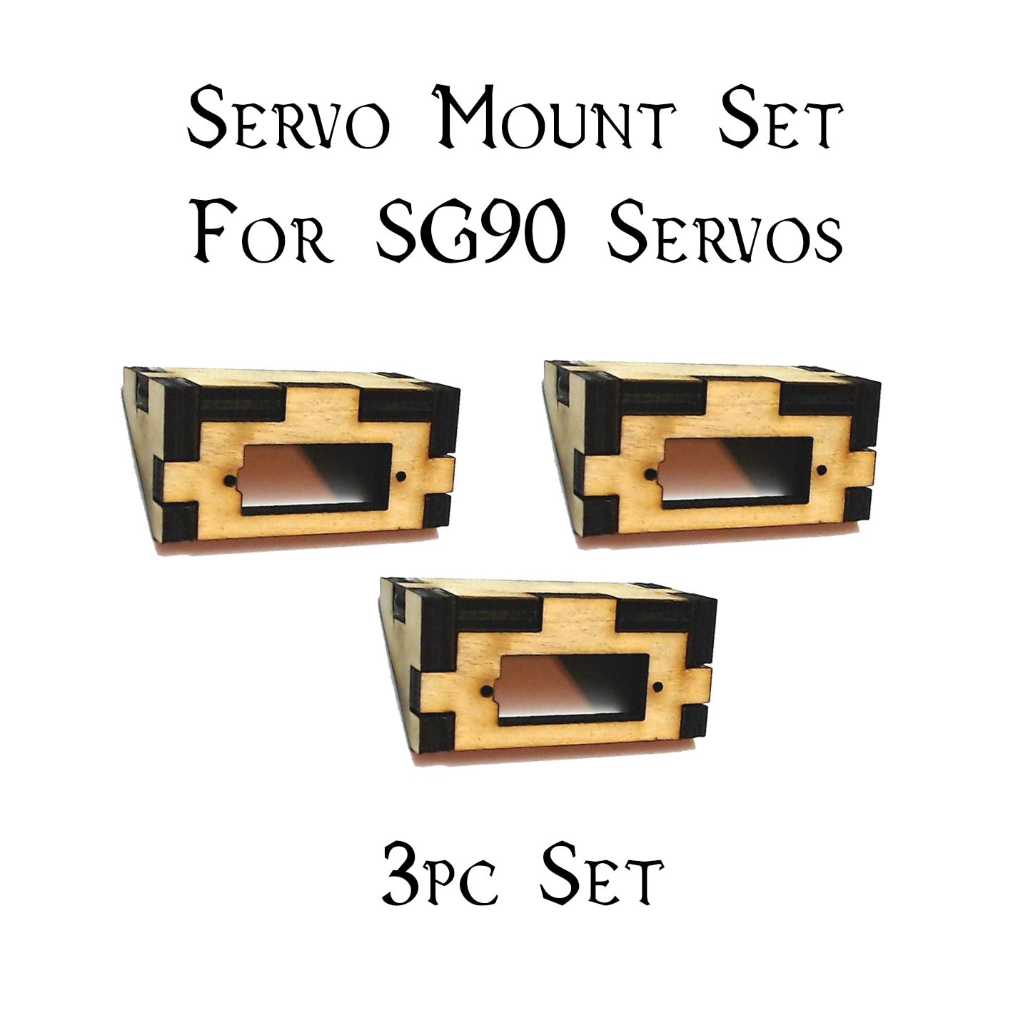 Laser Cut RC Plane Side Servo Mount Bracket 3pc Set Fits SG90 Servos - Etsy