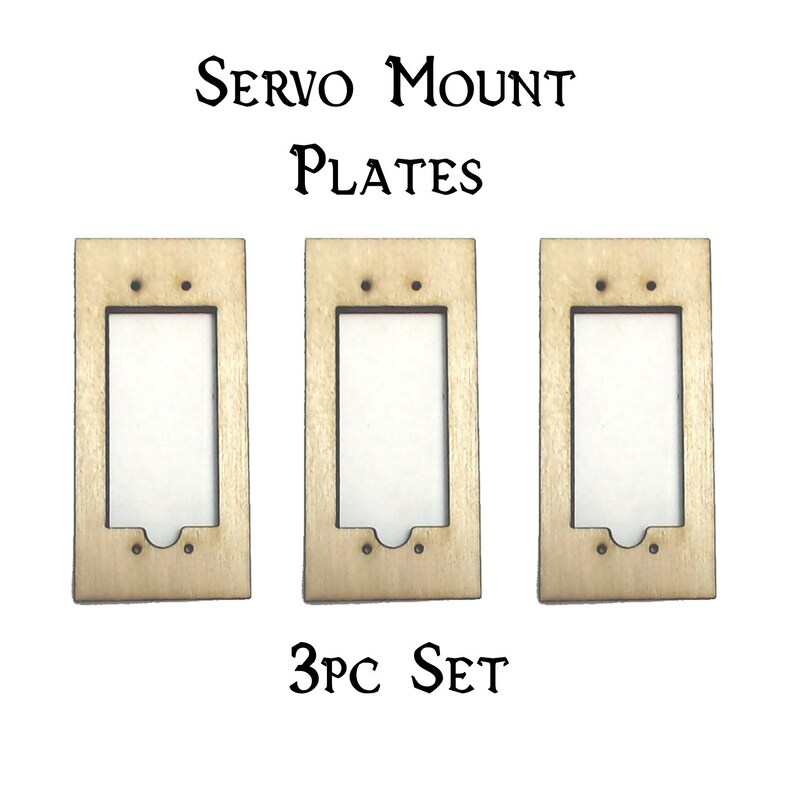 Laser Cut RC Plane Single Servo Mount Bracket 3pc Set - Etsy