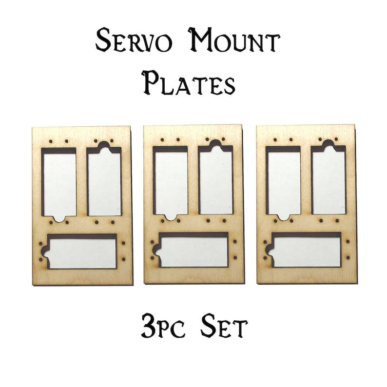 Laser Cut RC Plane Servo Mount Bracket 3pc Set - Etsy