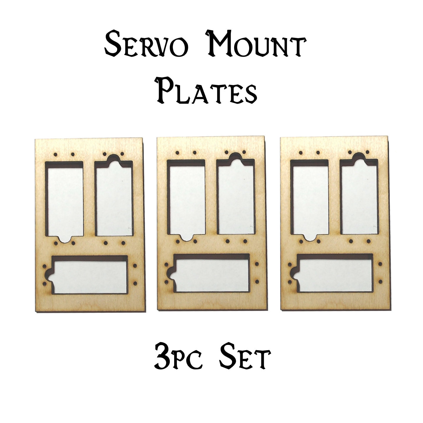 Laser Cut RC Plane Servo Mount Bracket 3pc Set - Etsy