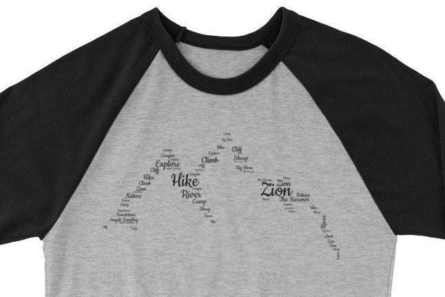 Zion National Park Mountain Scape Shirt, Zion Gift T Shirt, the Narrows ...