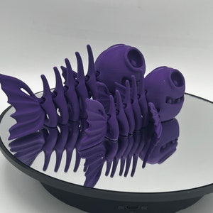 Flexi Angler Fish / Skeleton Angler Fish / 3D Printed Angler Fish ...