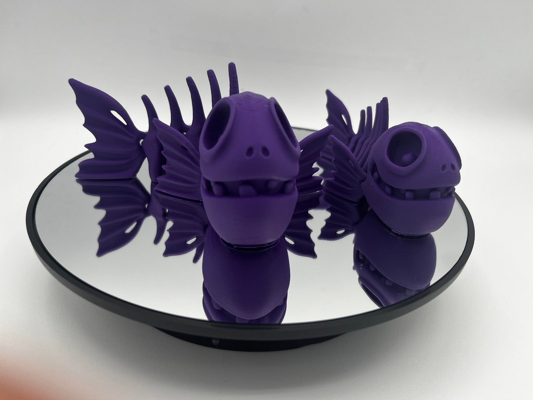 Flexi Angler Fish / Skeleton Angler Fish / 3D Printed Angler Fish ...