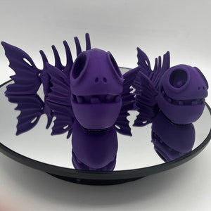 Flexi Angler Fish / Skeleton Angler Fish / 3D Printed Angler Fish ...