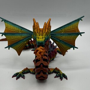 Flexi Mech Dragon / 3D Printed Dragon / Articulating Dragon / Moveable ...
