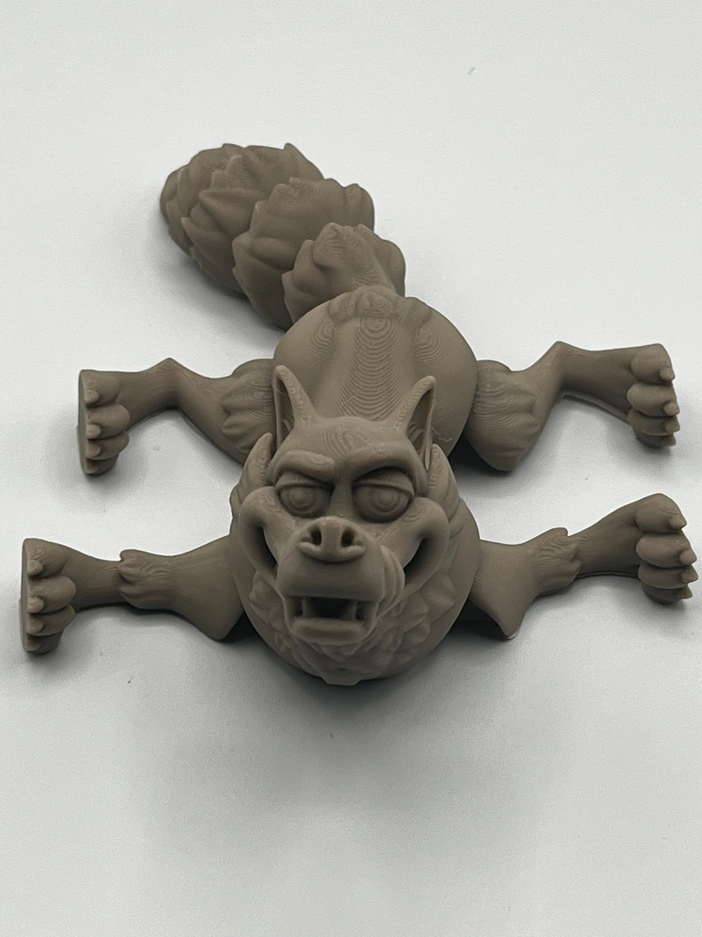 Flexi Wolf / Articulating Wolf With Tongue Out / Flexi Factory - Etsy ...