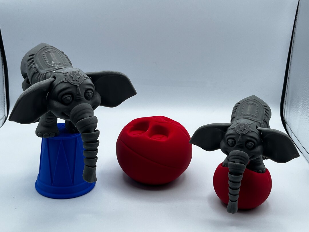 Flexi Circus Elephant With Accessories / Articulate Circus Elephant ...