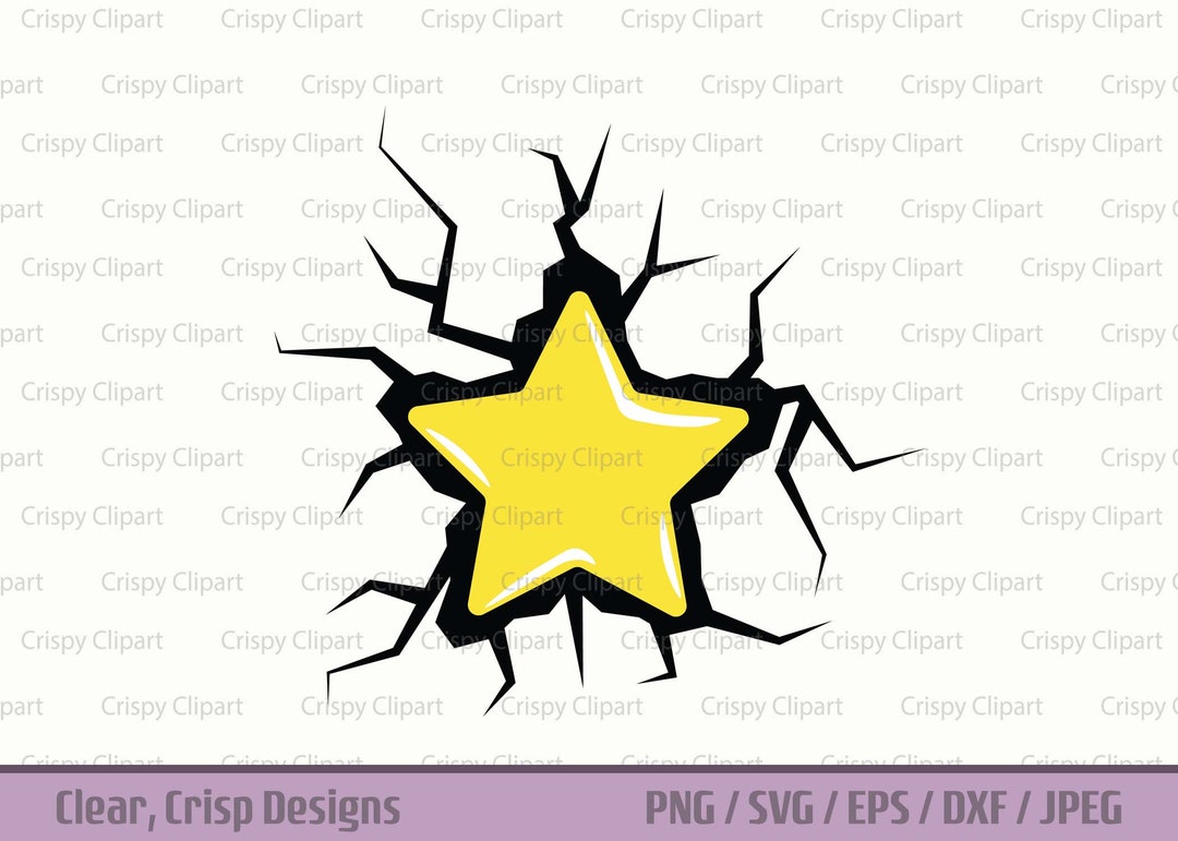 Stars SVG, Star in the Wall Clipart, Star Silhouette Cut File ...