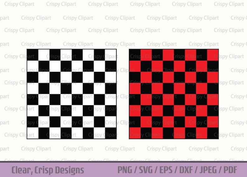 Checkerboard SVG Cut File Gameboard Clipart Game of Checkers - Etsy