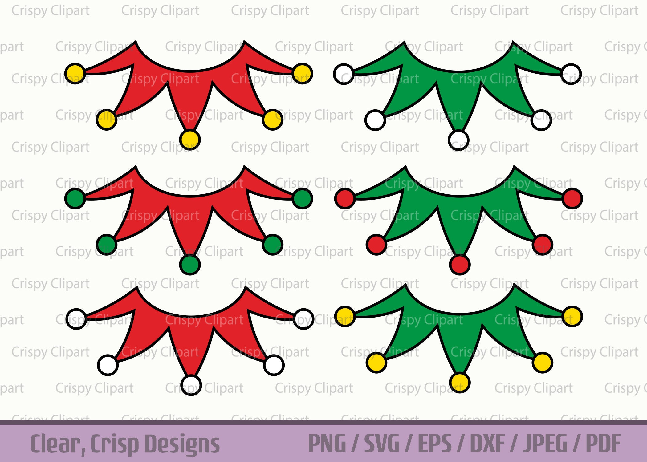 Elf Shirt Collar SVG, Christmas Clipart, Cute Holiday Shirt DIY Costume ...