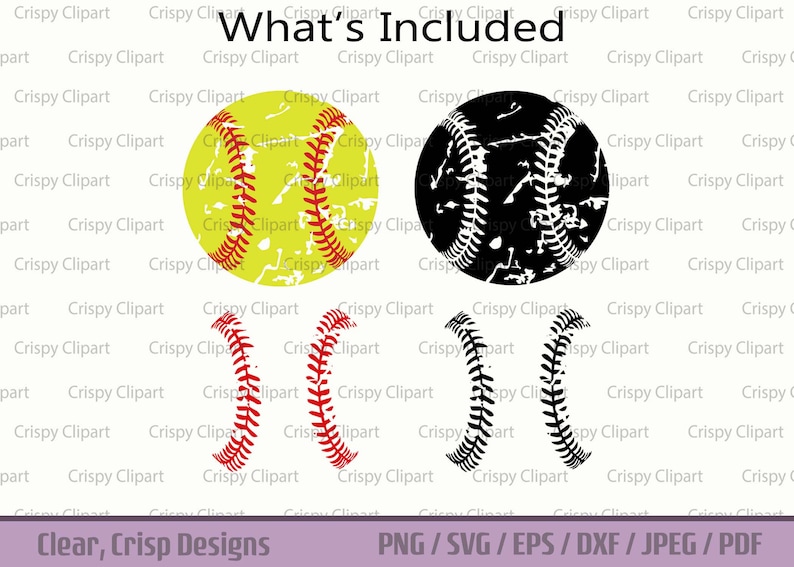 Distressed Softball SVG Softball Cut File Summer Sport Vector - Etsy