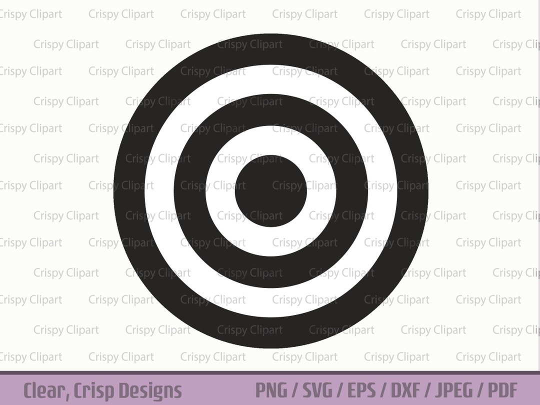 Bullseye Clipart SVG, Target Practice Layered SVG Cut File, Round ...