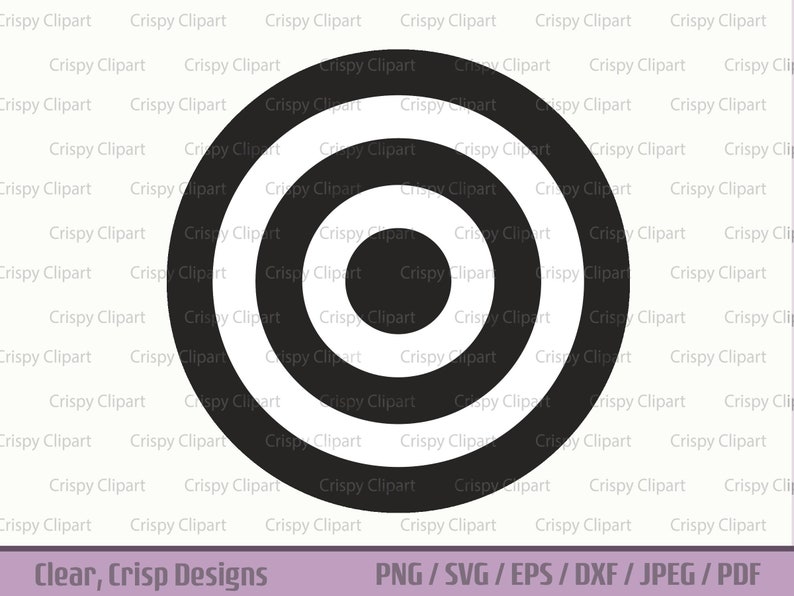 Bullseye Clipart SVG Target Practice Layered SVG Cut File - Etsy