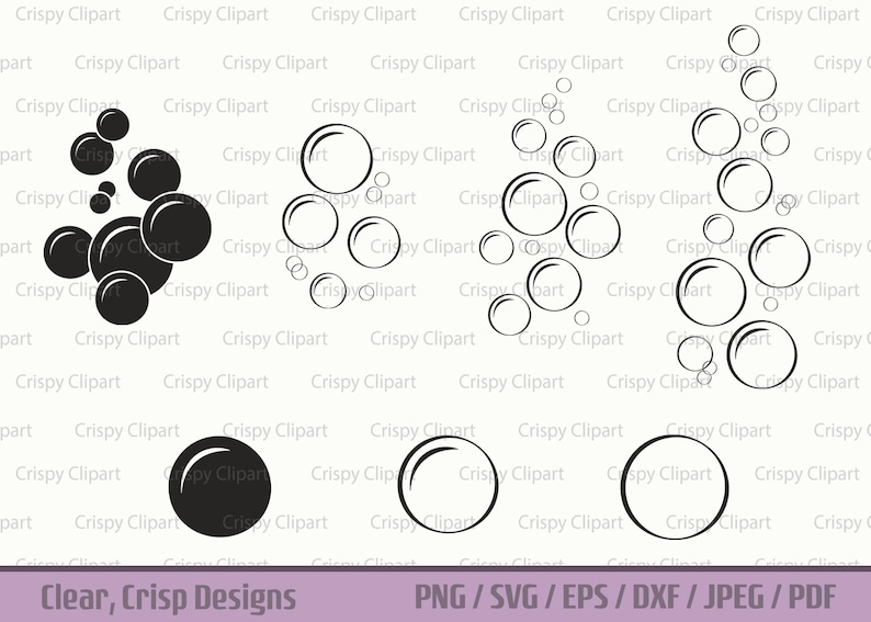 Bubbles SVG Bundle Bubbles Clipart Ocean Bubbles Cut File - Etsy Canada