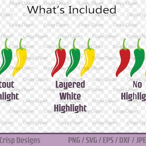 Hot Pepper Silhouette SVG, Chili Pepper Vector Art Cut File, Spicy Food ...
