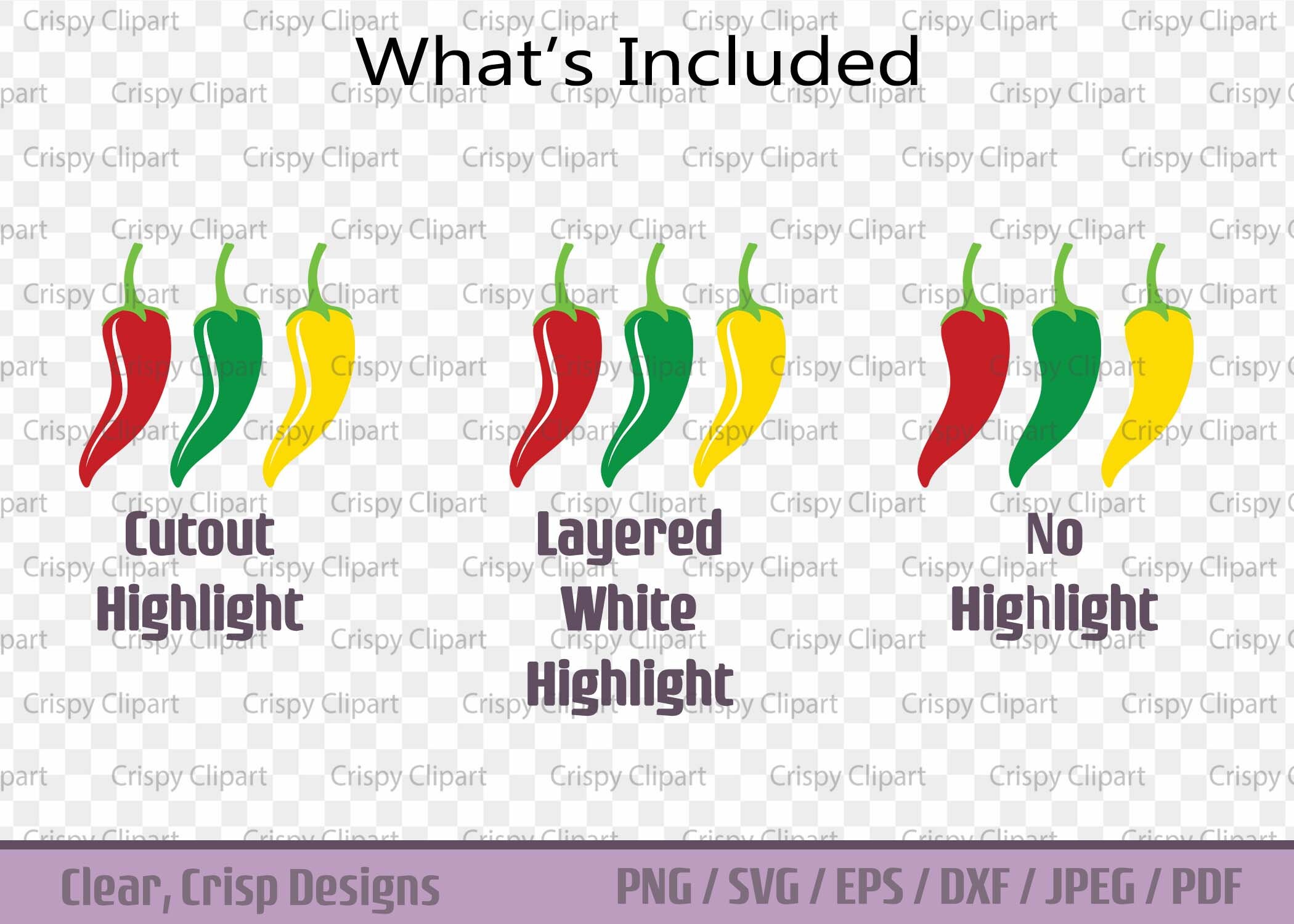 Hot Pepper Silhouette SVG, Chili Pepper Vector Art Cut File, Spicy Food ...