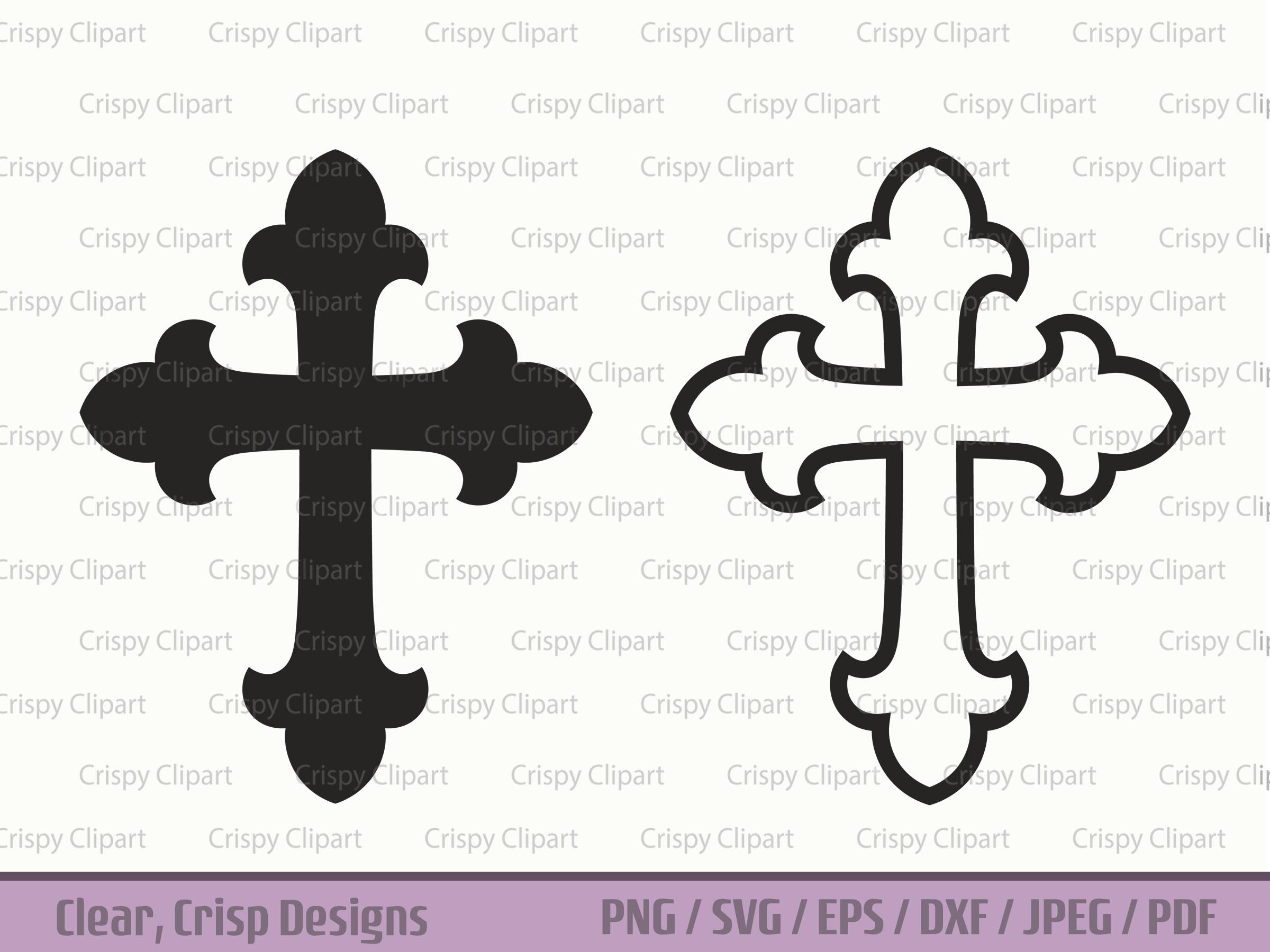 Fancy Cross Silhouette