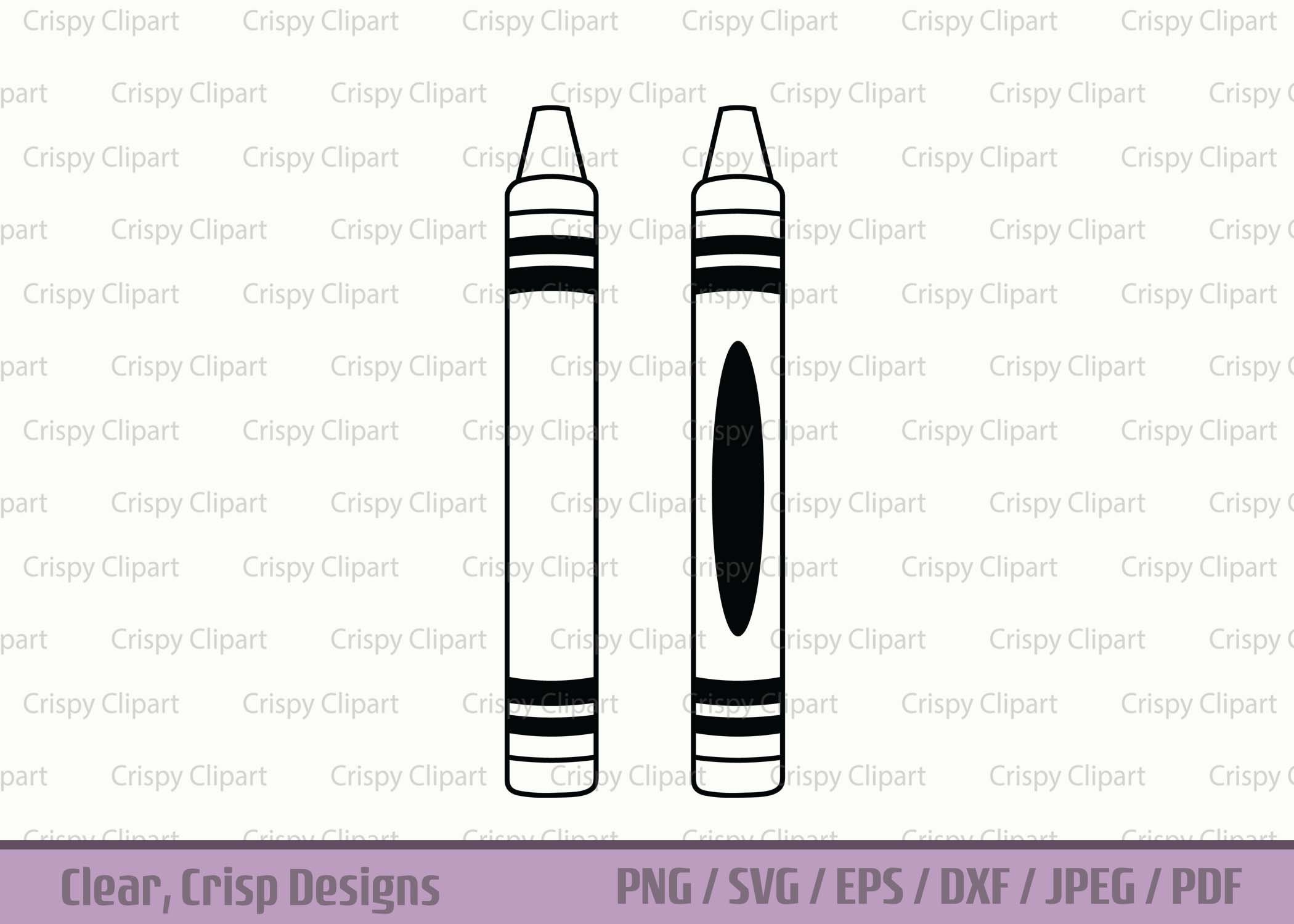 White Crayon Clipart
