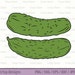 Dill Pickle Clipart, Pickles Layered SVG, Salty Food, Pickle Vector Art ...