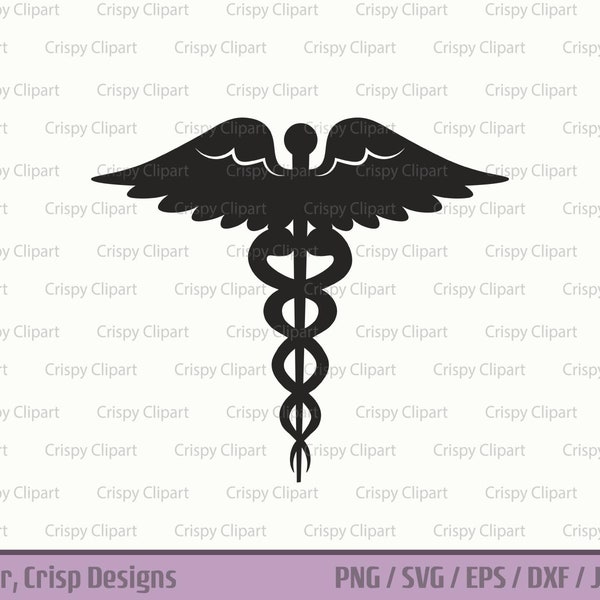 Caduceo símbolo svg - Etsy México